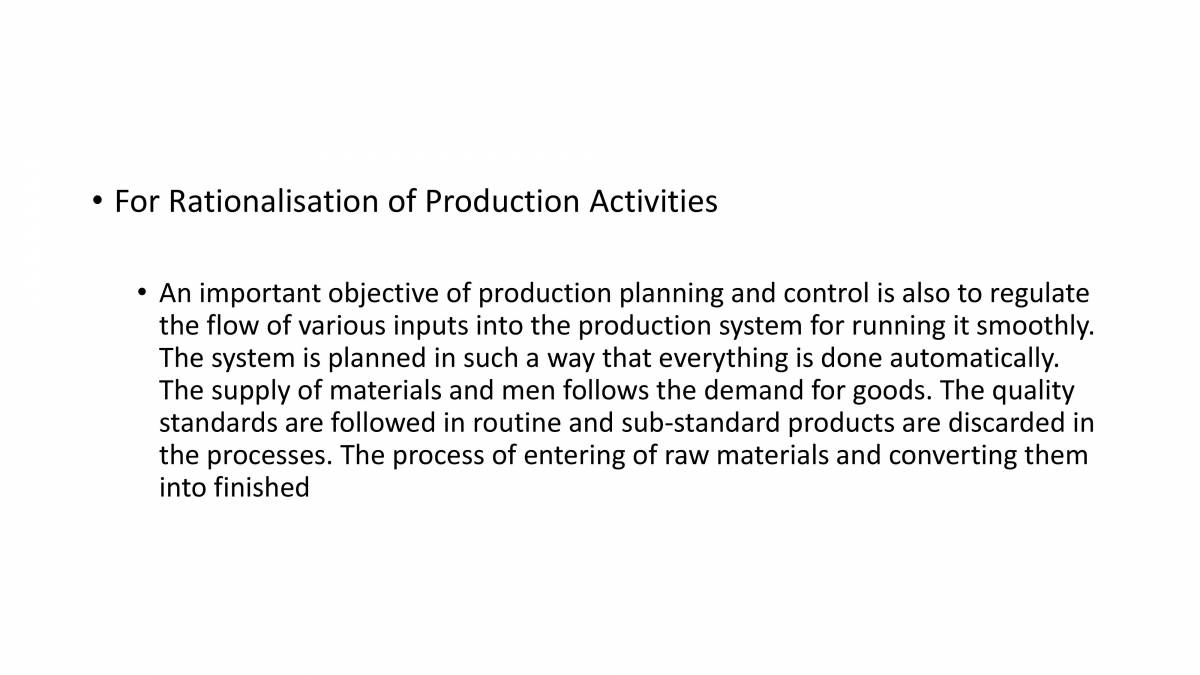 Production Planning And Control - PowerPoint Slides - LearnPick India