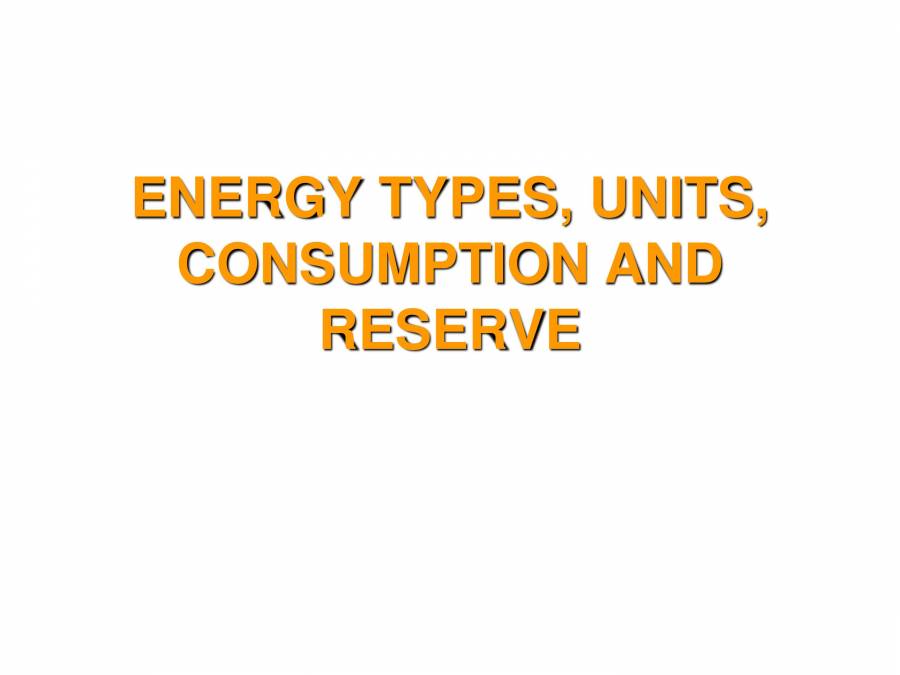 Energy Types - PowerPoint Slides - LearnPick India