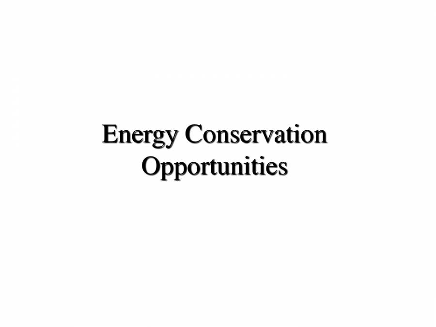 Energy Conservation - PowerPoint Slides - LearnPick India