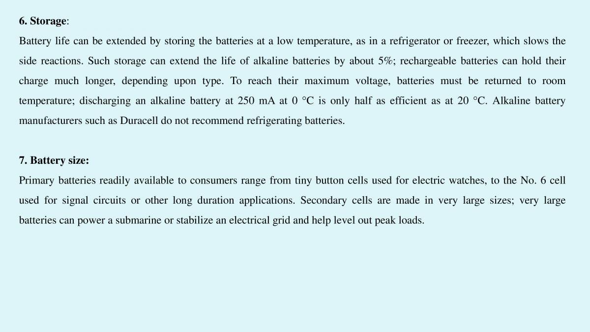 Batteries - PowerPoint Slides - LearnPick India