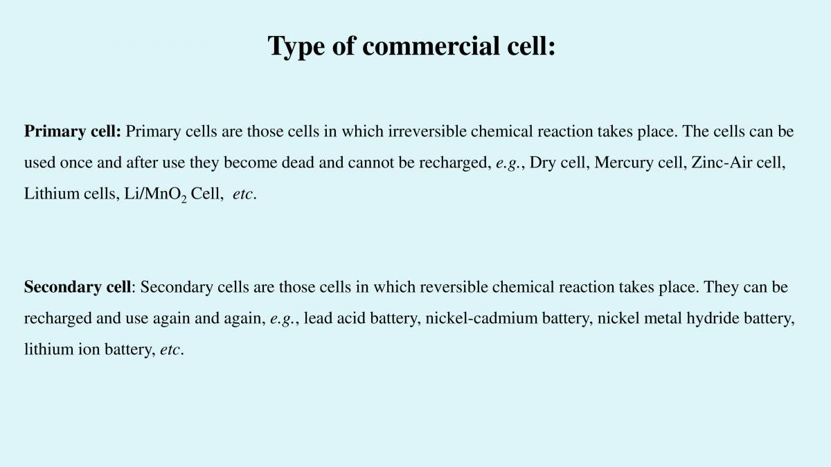 Batteries - PowerPoint Slides - LearnPick India