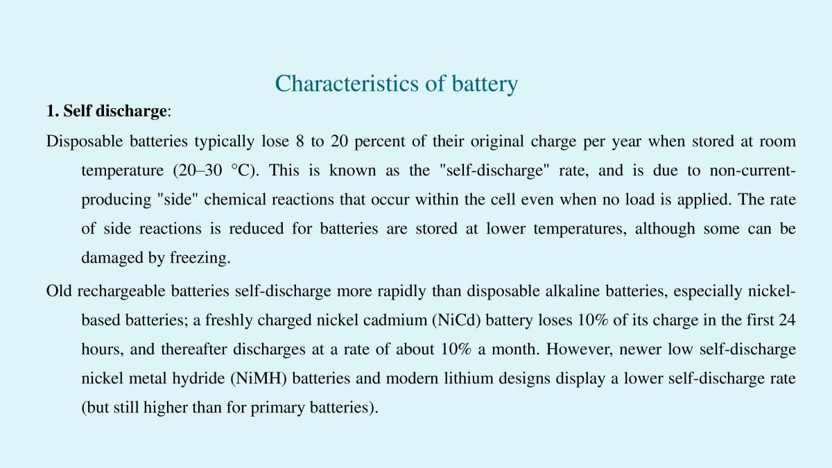 Batteries - PowerPoint Slides - LearnPick India