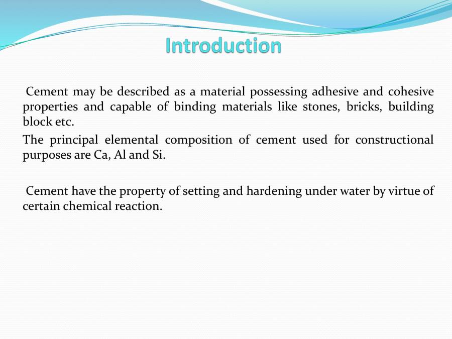 Cement And Refactories - PowerPoint Slides - LearnPick India