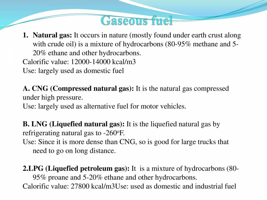 Gaseous Fuel