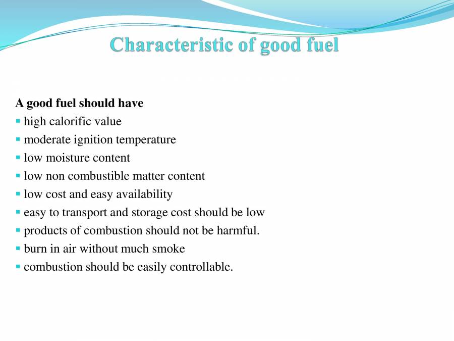 Fuel And Combustion - PowerPoint Slides - LearnPick India