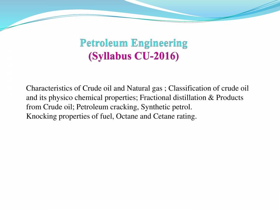 Petroleum Engineering - PowerPoint Slides - LearnPick India