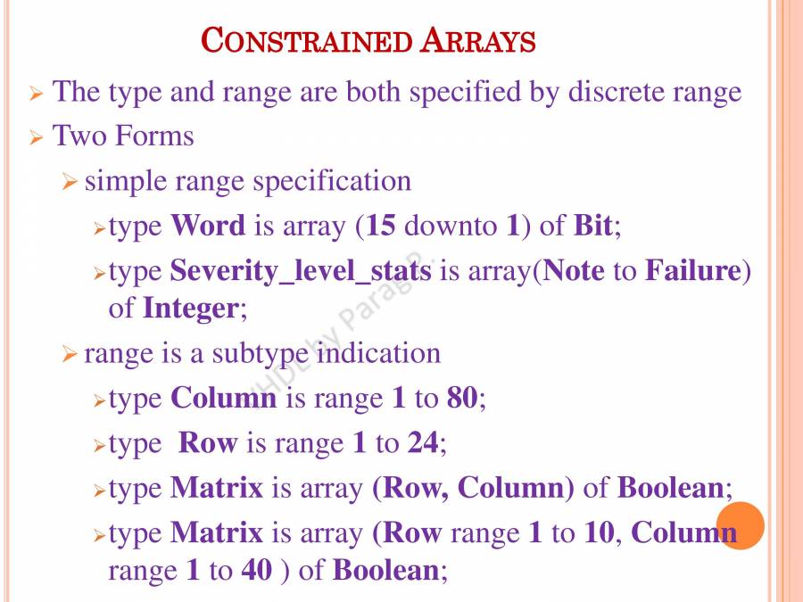 VHDL Lecture Series - III - PowerPoint Slides - LearnPick India