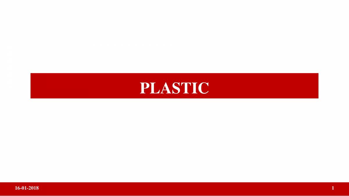 Plactics - PowerPoint Slides - LearnPick India