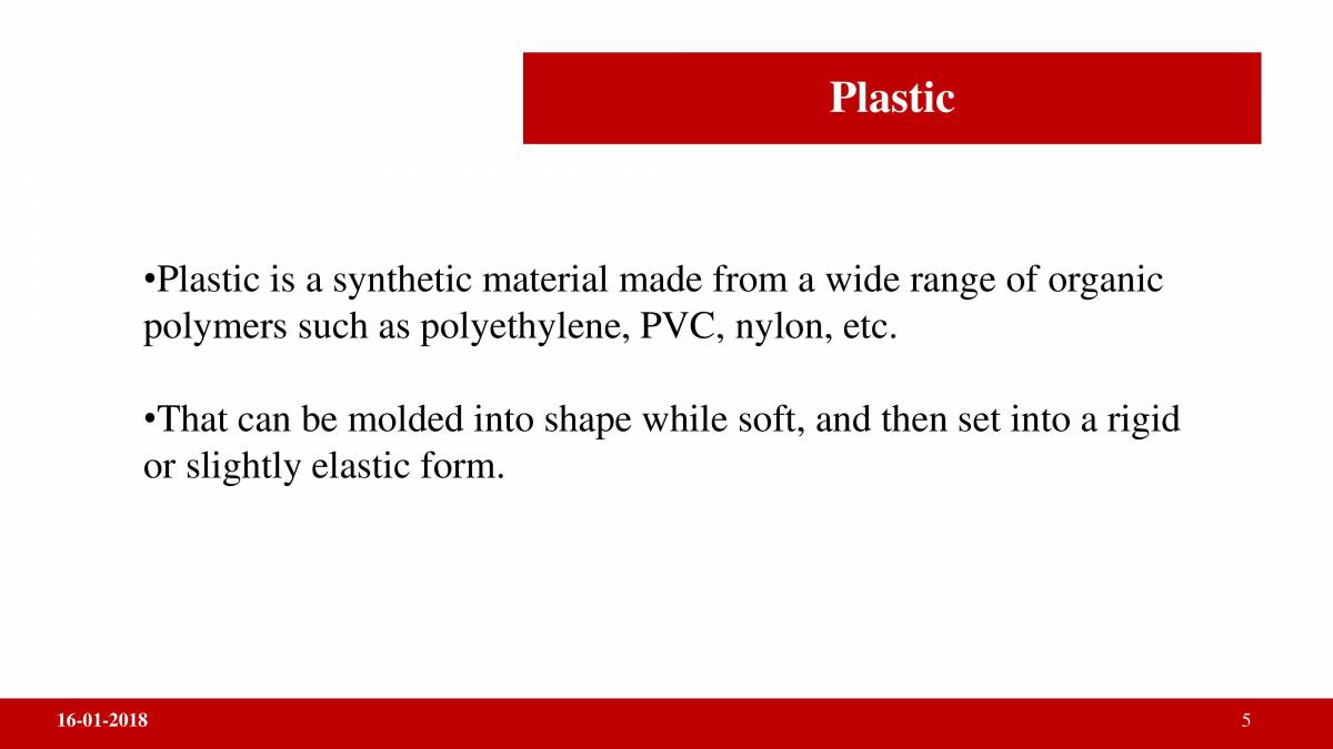 Plactics - PowerPoint Slides - LearnPick India