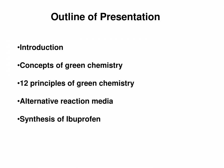 Green Chemistry - PowerPoint Slides - LearnPick India