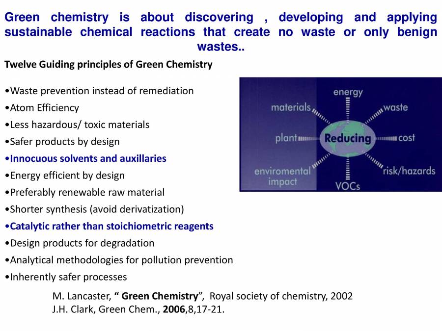 Green Chemistry - PowerPoint Slides - LearnPick India