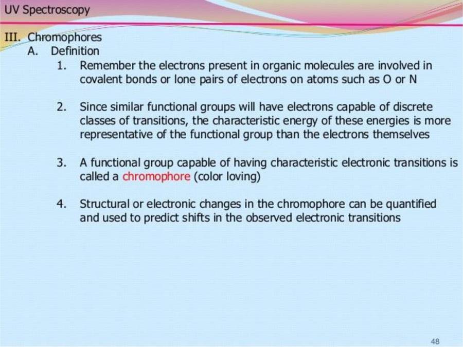 UV Spectroscopy - PowerPoint Slides - LearnPick India