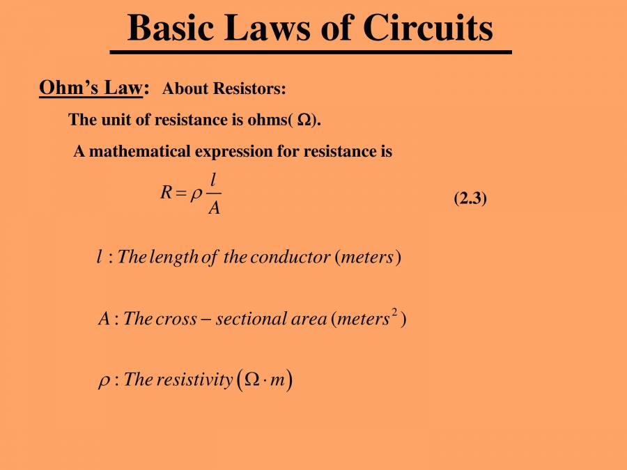 DC Circuits - PowerPoint Slides - LearnPick India