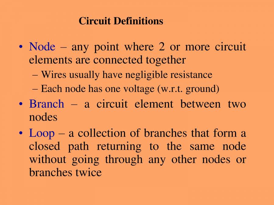 DC Circuits - PowerPoint Slides - LearnPick India