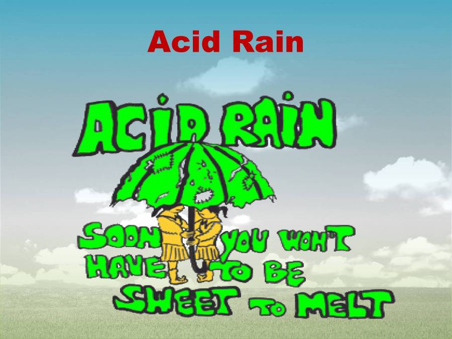 Acid Rain Formation For Kids