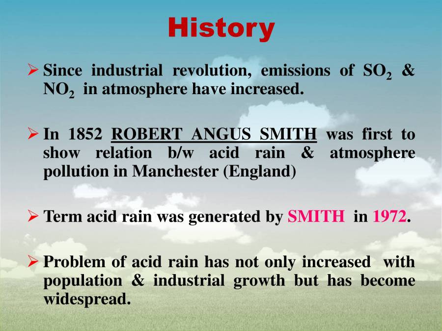 Acid Rain - PowerPoint Slides - LearnPick India