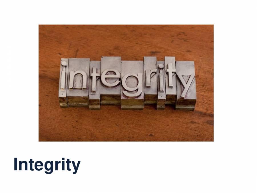 Integrity - PowerPoint Slides - LearnPick India
