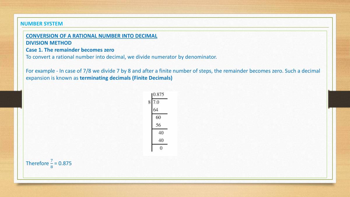 Rational Numbers - PowerPoint Slides - LearnPick India