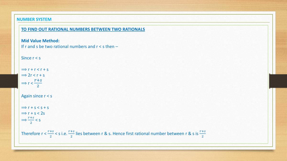Rational Numbers - PowerPoint Slides - LearnPick India