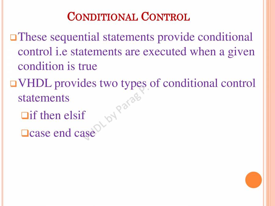 VHDL Lecture Series - V - PowerPoint Slides - LearnPick India