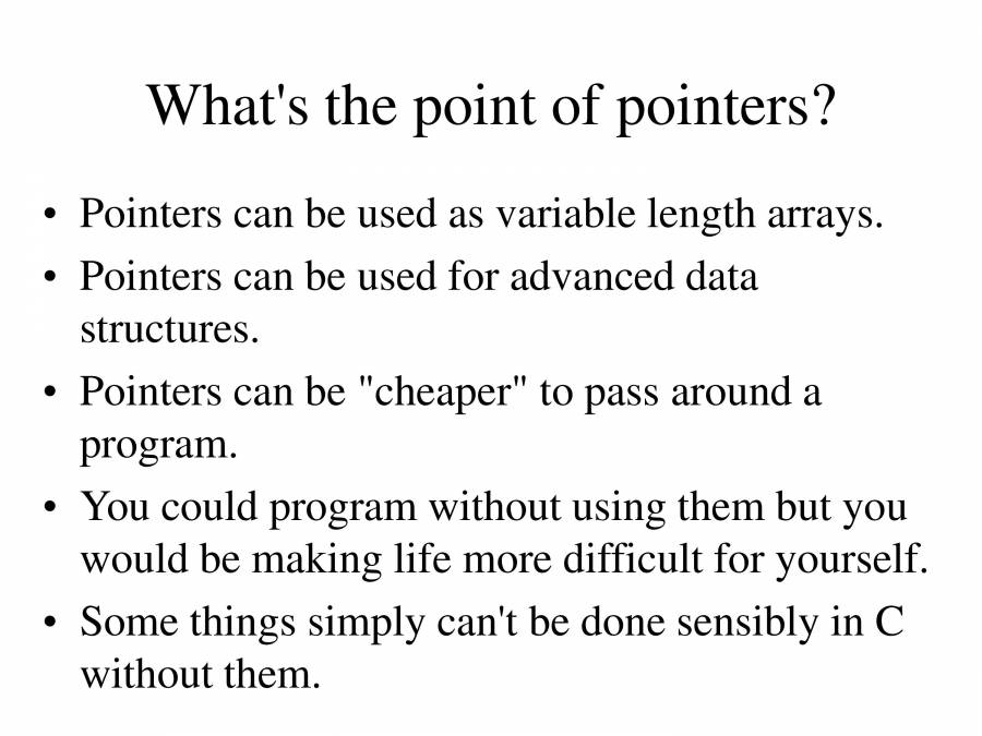 C Programming Overview- String, Loop, Pointers(Lecture V) - PowerPoint ... C Programming Overview- String, Loop, Pointers(Lecture V) - PowerPoint ...