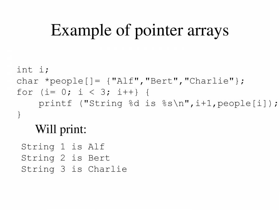 C Programming Overview String Loop Pointerslecture V Powerpoint Slides Learnpick India