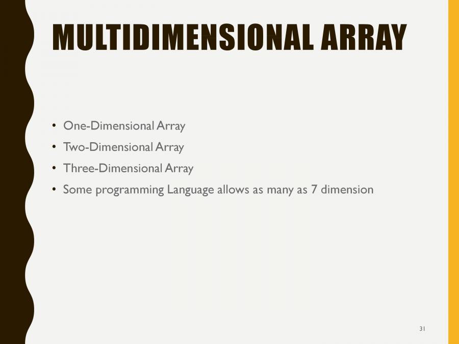Array Data Structures Powerpoint Slides Learnpick India