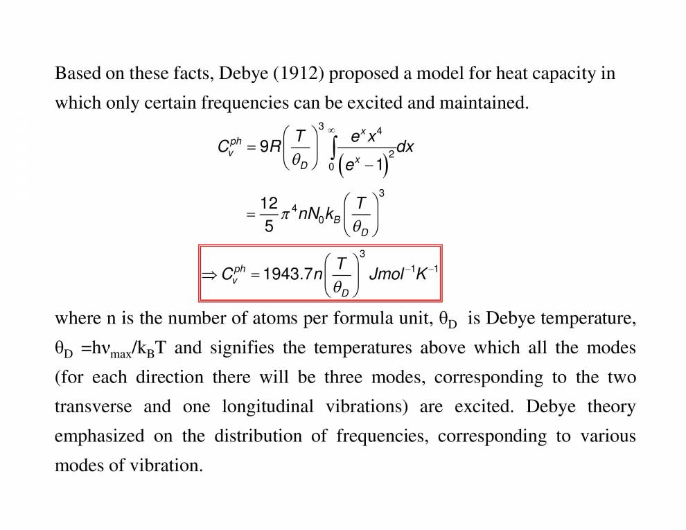 Specific Heats Of Solids- Physics - PowerPoint Slides - LearnPick India