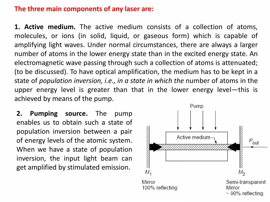 Laser Components & Population Inversion - PowerPoint Slides - LearnPick ...