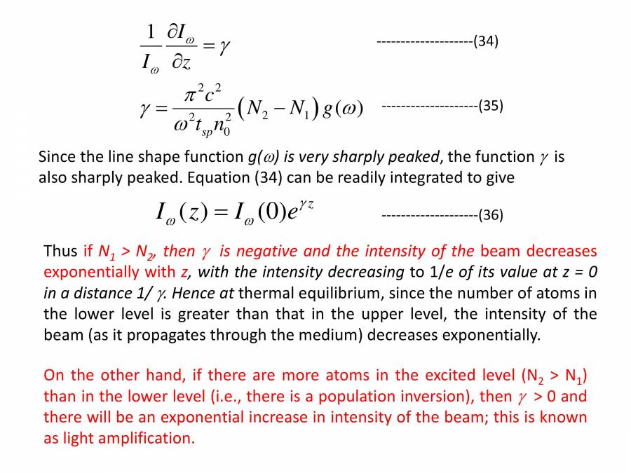 Laser Components & Population Inversion - PowerPoint Slides - LearnPick ...