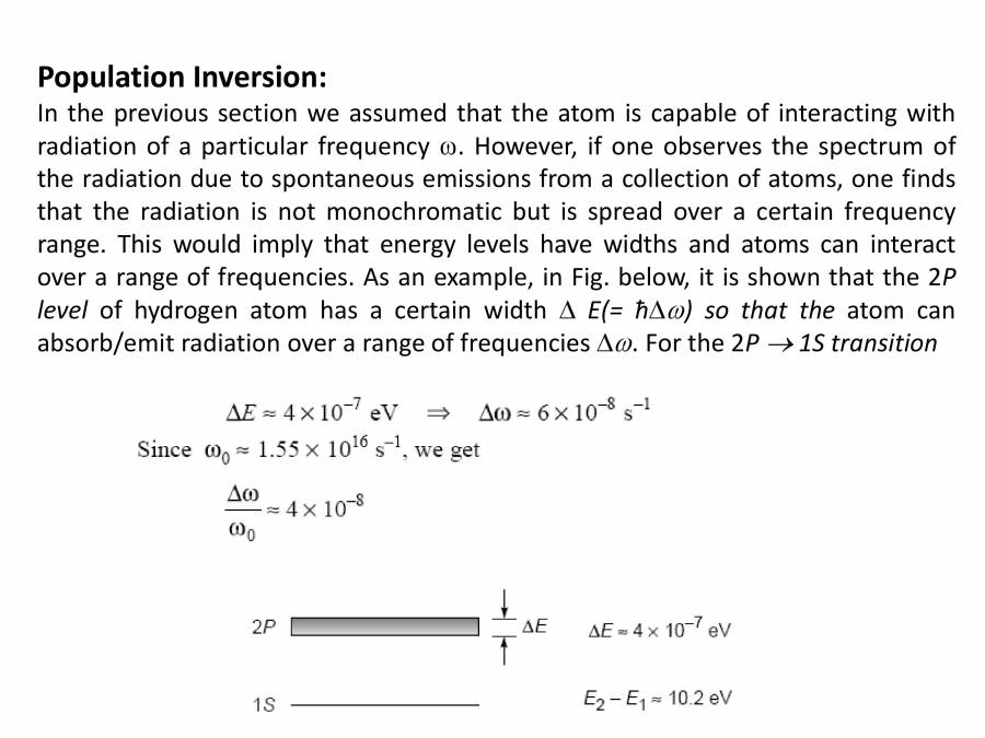 Laser Components & Population Inversion - PowerPoint Slides - LearnPick ...
