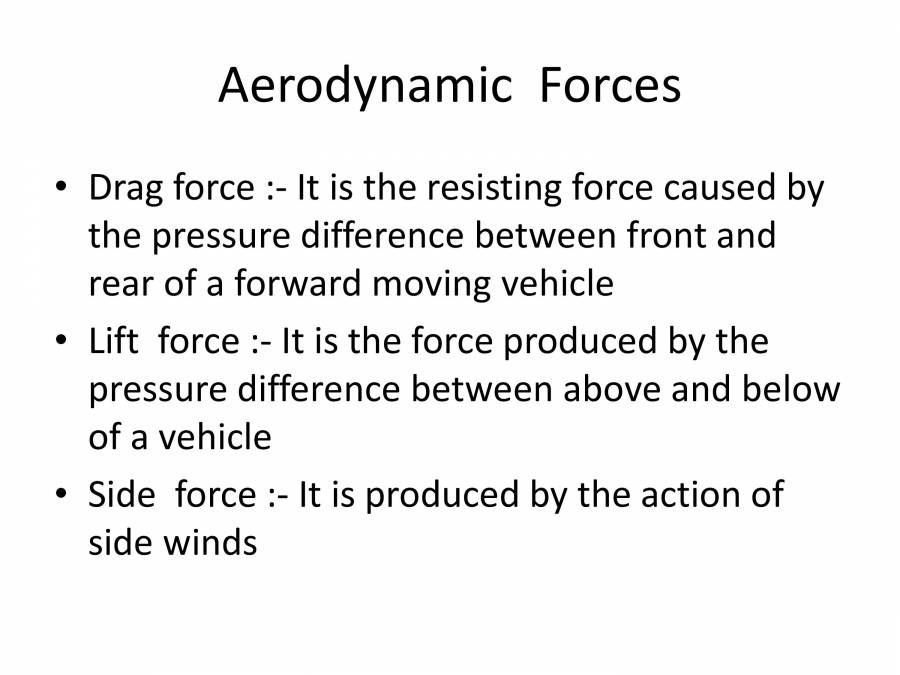 Aerodynamic Drag Force Analysis - PowerPoint Slides - LearnPick India