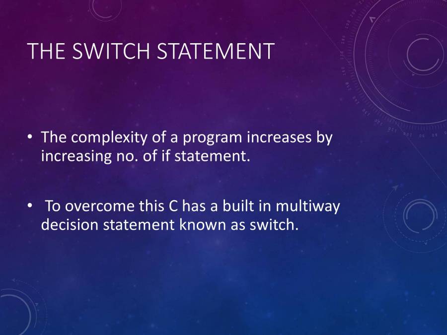 Decision Making, Branching And Loop - PowerPoint Slides - LearnPick India