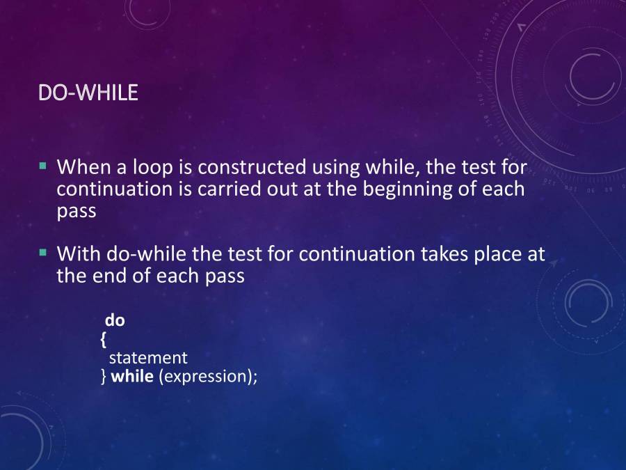 Decision Making, Branching And Loop - PowerPoint Slides - LearnPick India