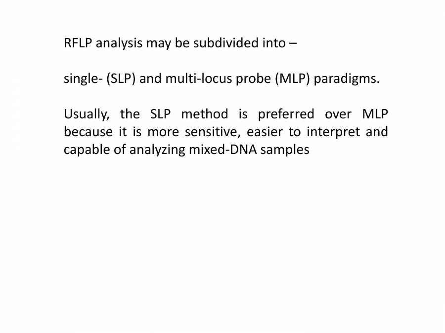 Restriction Fragment Length Polymorphism - PowerPoint Slides ...