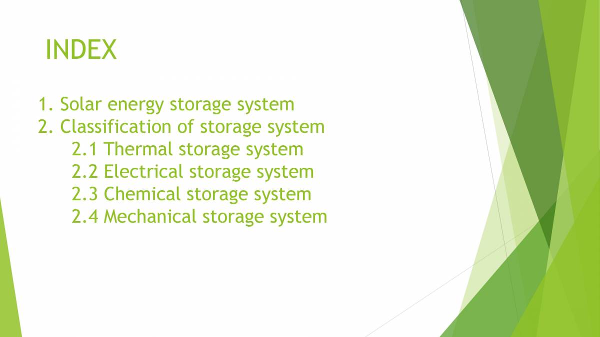 Solar Energy Storage - PowerPoint Slides - LearnPick India
