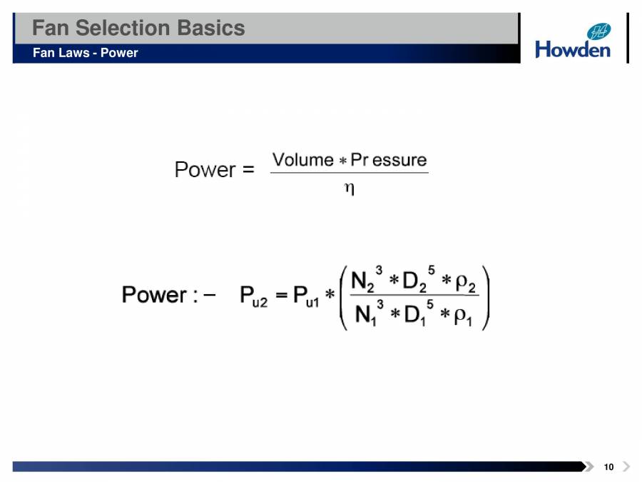 Fan Selection - PowerPoint Slides - LearnPick India