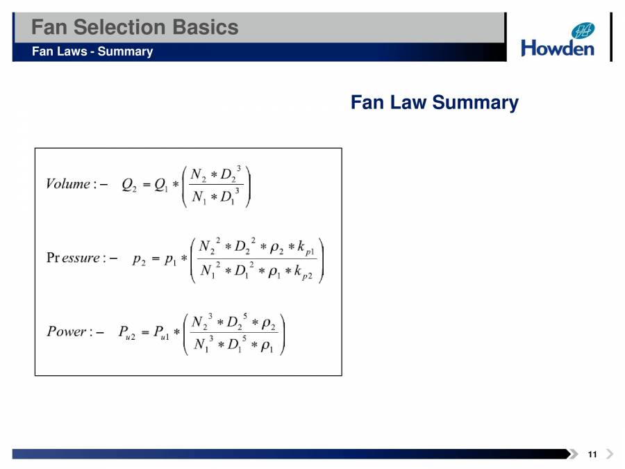Fan Selection - PowerPoint Slides - LearnPick India