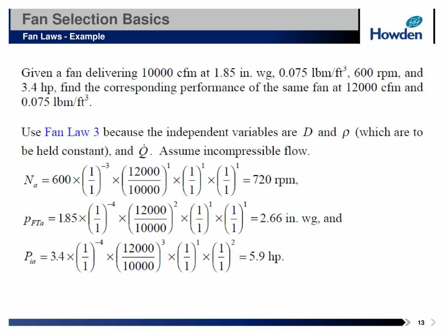 Fan Selection - PowerPoint Slides - LearnPick India