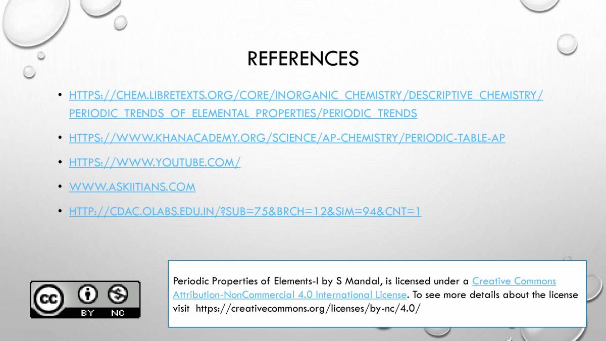 Periodic Properties Of Elements - I - PowerPoint Slides - LearnPick India
