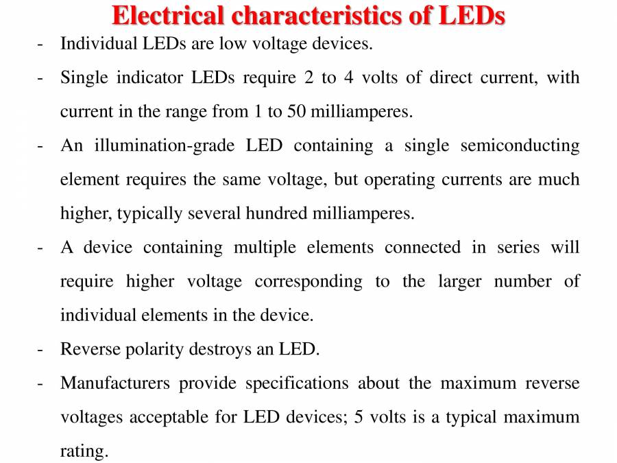 Light Emitting Diode [LEDs] - PowerPoint Slides - LearnPick India