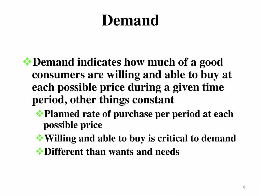 Demand And Supply-Unit I - PowerPoint Slides - LearnPick India