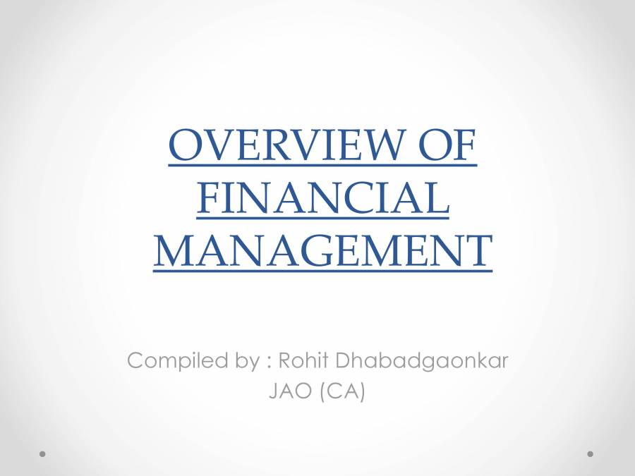 Free PPT Slides for Financial Management - Download Now - LearnPick