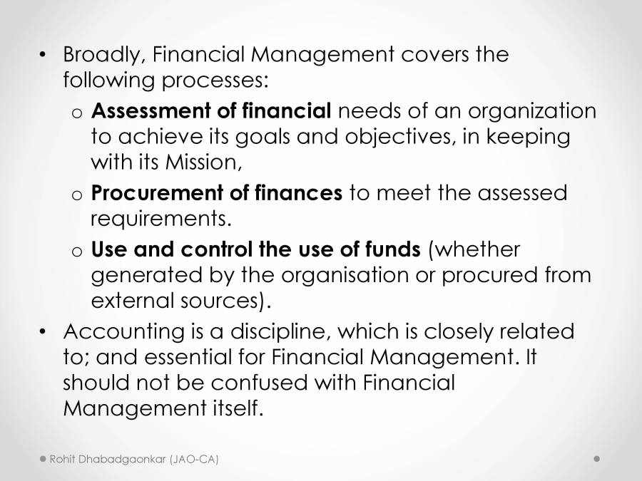Overview Of Financial Management - PowerPoint Slides - LearnPick India