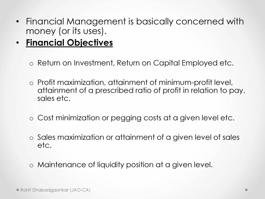 Overview Of Financial Management - PowerPoint Slides - LearnPick India