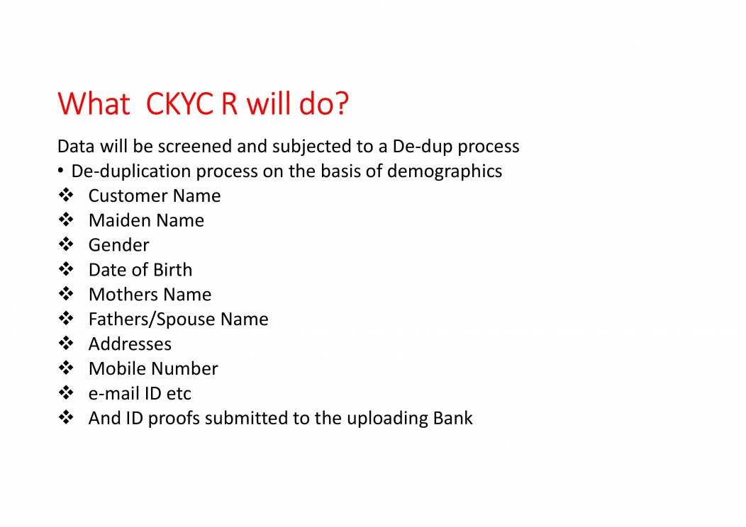 Central Kyc Registry Powerpoint Slides Learnpick India