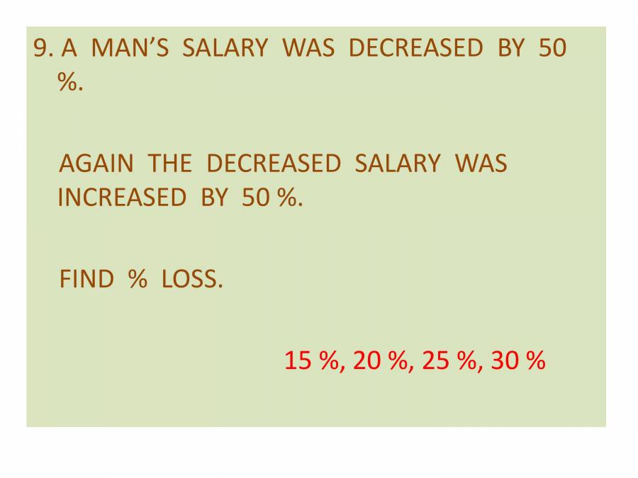 Percentage Examples With Solutions - PowerPoint Slides - LearnPick India