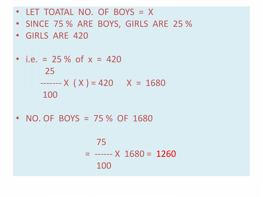 Percentage Examples With Solutions - PowerPoint Slides - LearnPick India