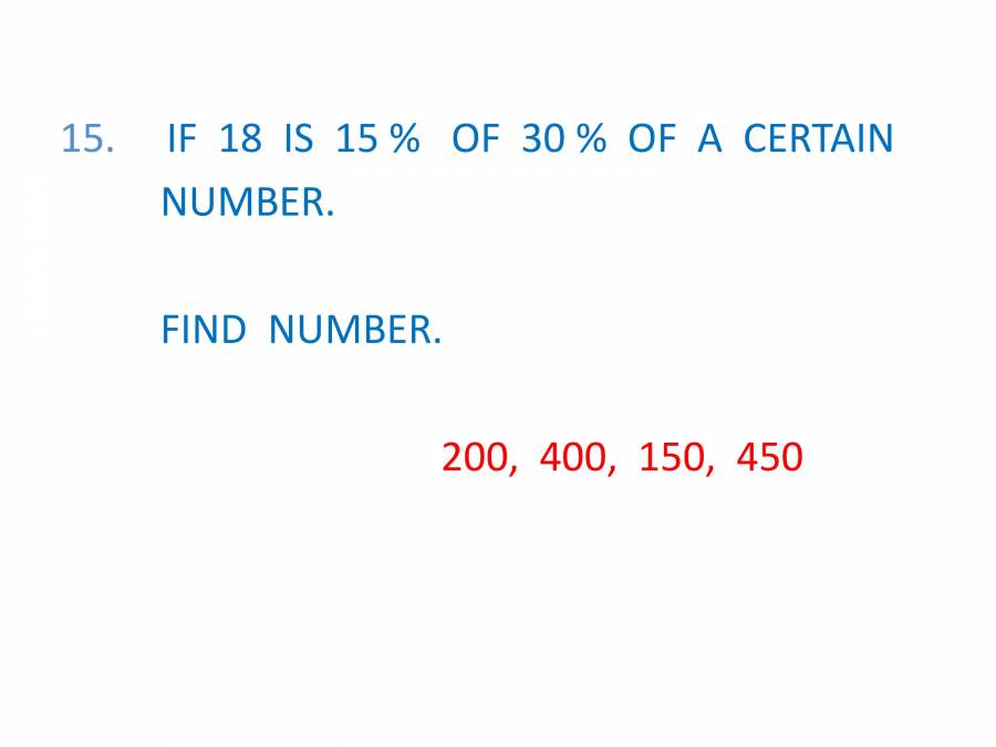 Percentage Examples With Solutions - PowerPoint Slides - LearnPick India