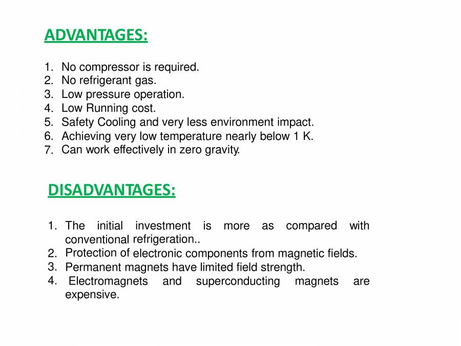 MAGNETIC REFRIGERATION SYSTEMS - PowerPoint Slides - LearnPick India